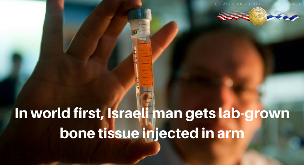 In world first, Israeli man gets lab-grown bone tissue injected in arm ...