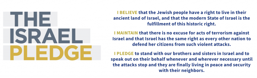 The Israel Pledge | Christians United for Israel